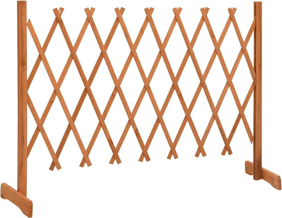 Zahradní trelážový plot oranžový 150 x 80 cm masivní jedle 314826