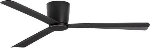 NV 9952330 Stropní ventilátor DELL tělo z hliníku matná černá 3ABS dřevěné listy - NOVA LUCE