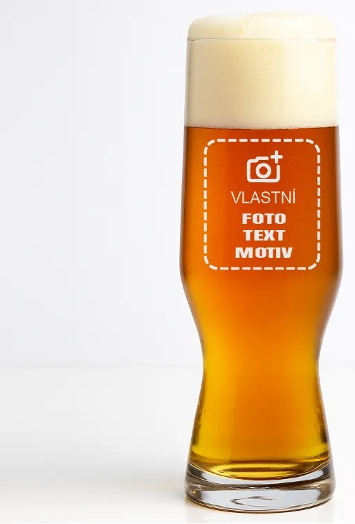 Dekorant Sklenice na pivo BEER CRAFT s vlastním motivem 550 ml 1KS