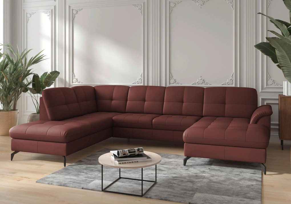 XXXLutz SEDACÍ SOUPRAVA, kůže, červenohnědá Sit & More - Sedací soupravy - 00014401625B