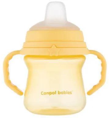 Canpol babies Hrneček se silikonovým pítkem FirstCup 150 ml Canpol Babies Žlutý