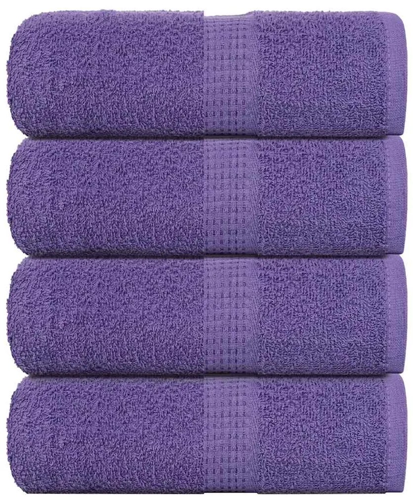 Ručníky pro hosty FROGN 4 ks fialové 30x50 cm 360 g/m² 136876