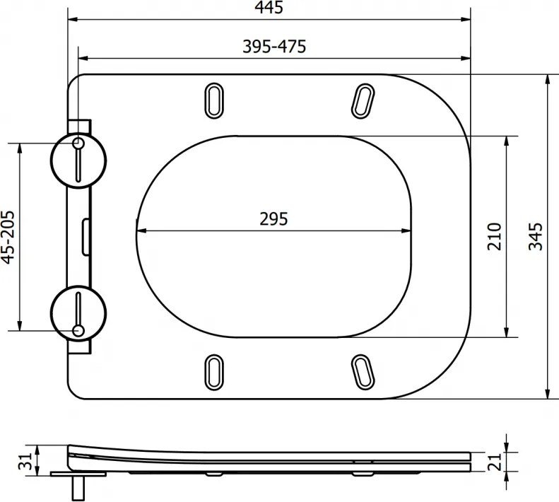 Mexen, Mexen Teo deska wolnoopadające slim, duroplast, szara-nebíská mat - 39840069