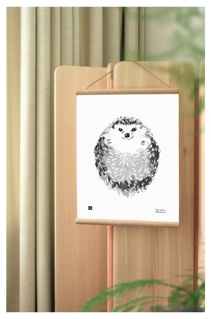 Plakát Hedgehog 30x40 cm Teemu Järvi Illustrations
