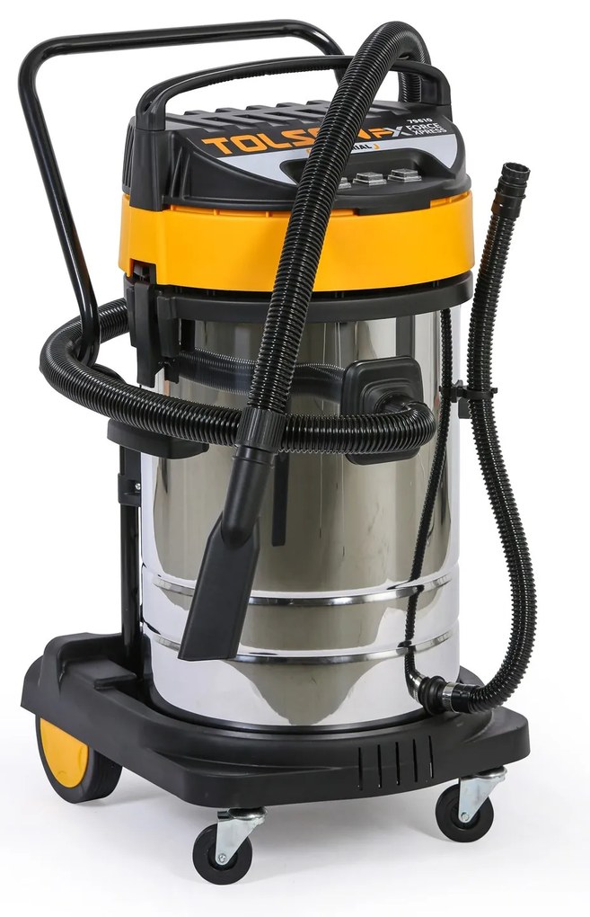 Průmyslový vysavač, suché/mokré sání, 3000 W, 80 l
