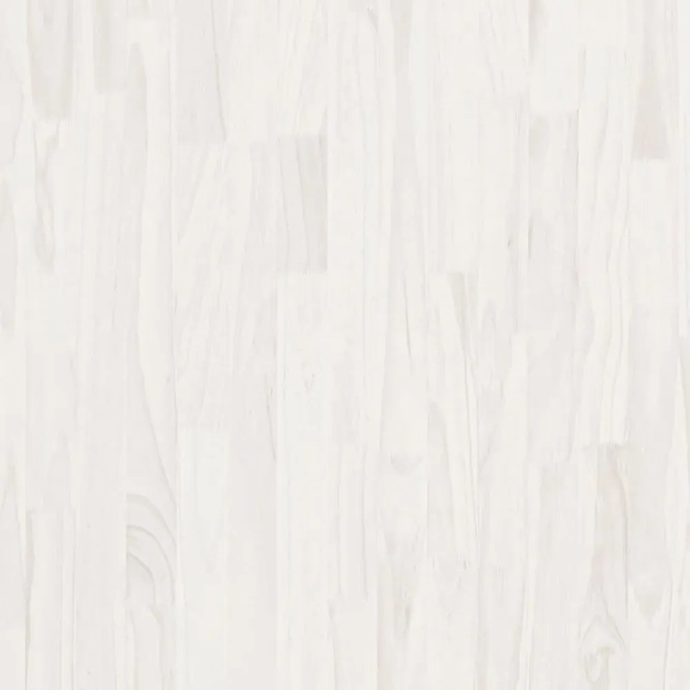 Petromila Knihovna se 3 policemi bílá 100 x 30 x 105 cm masivní borovice