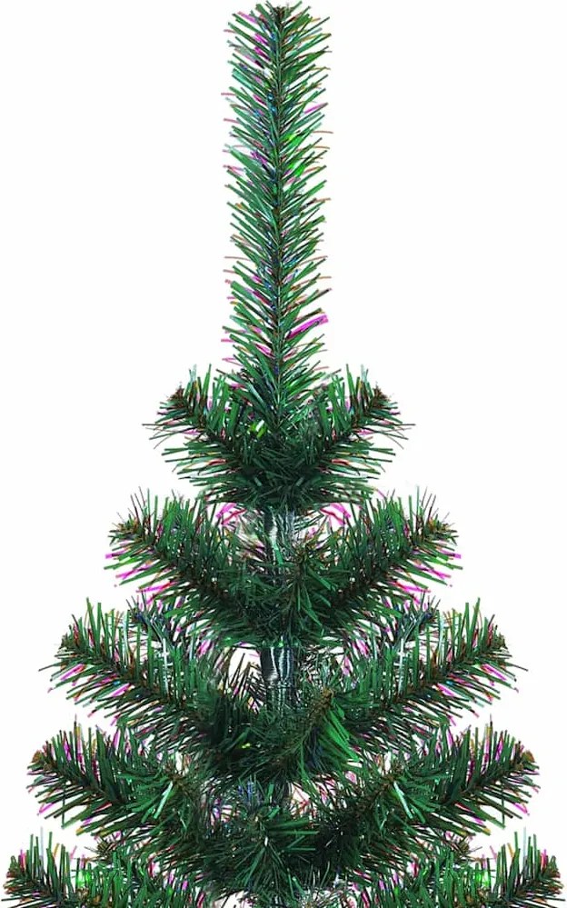 Umělý osvětlený vánoční stromeček Zelená 120 cm PVC a kov 3396732