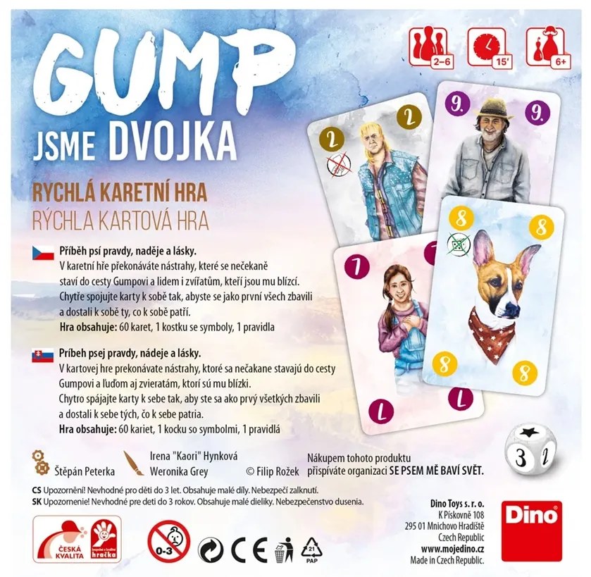 Dino Cestovní hra Gump Jsme dvojka