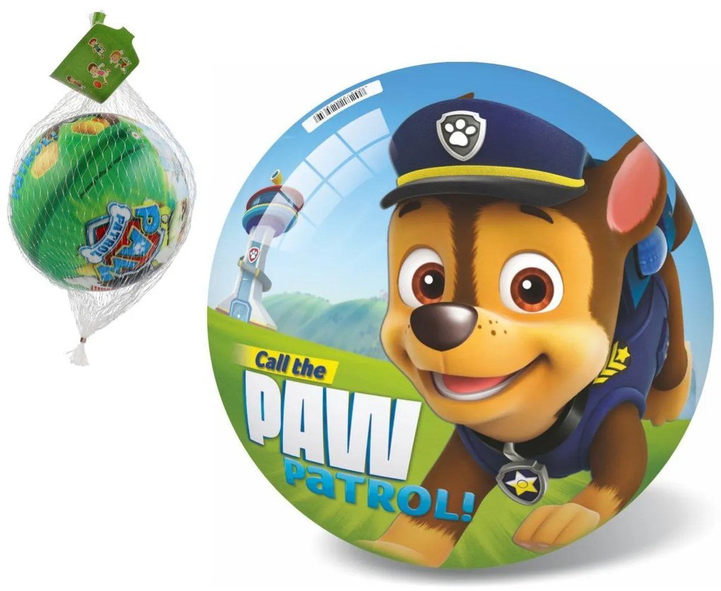 Míč Paw Patrol nafouknutý 14 cm v síťce