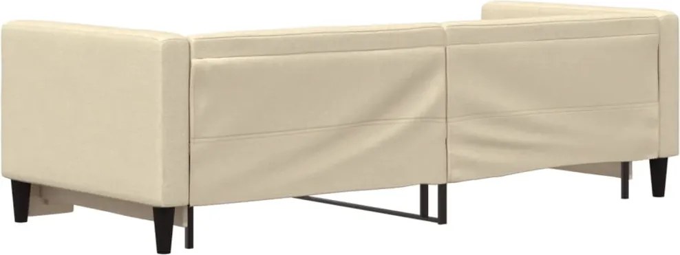 Válenda s přistýlkou krémová 80 x 200 cm textil 3196577