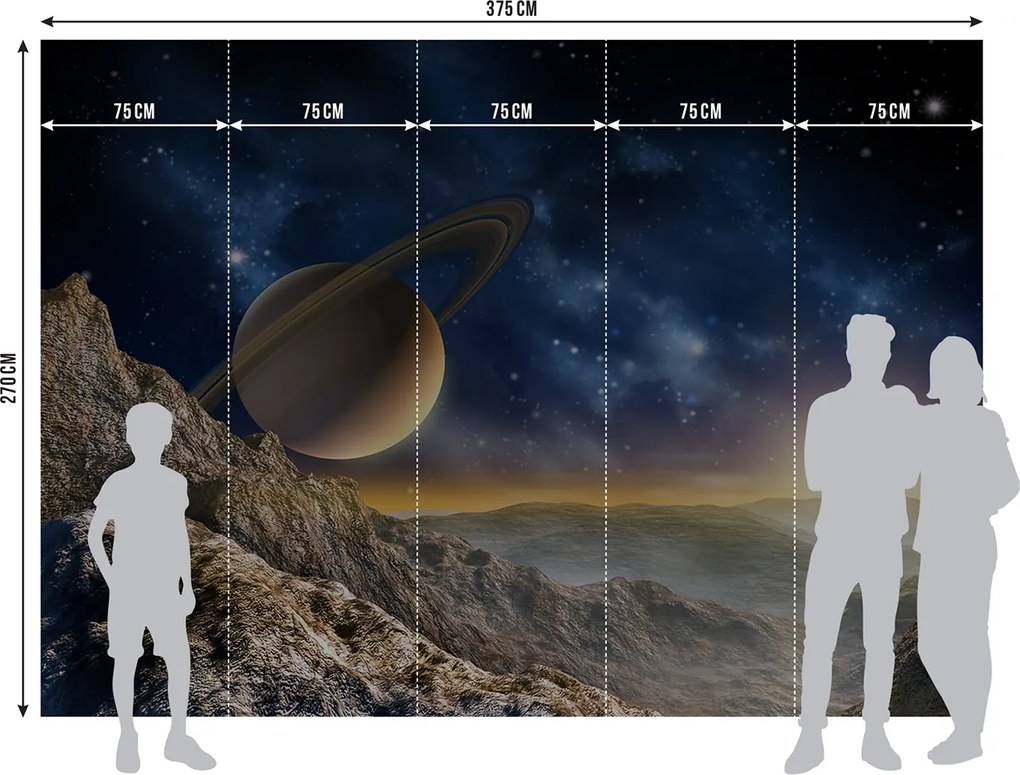Fototapeta na míru Velkolepý Saturn | Vliesová fototapeta na zed' | DFTNXXL1126