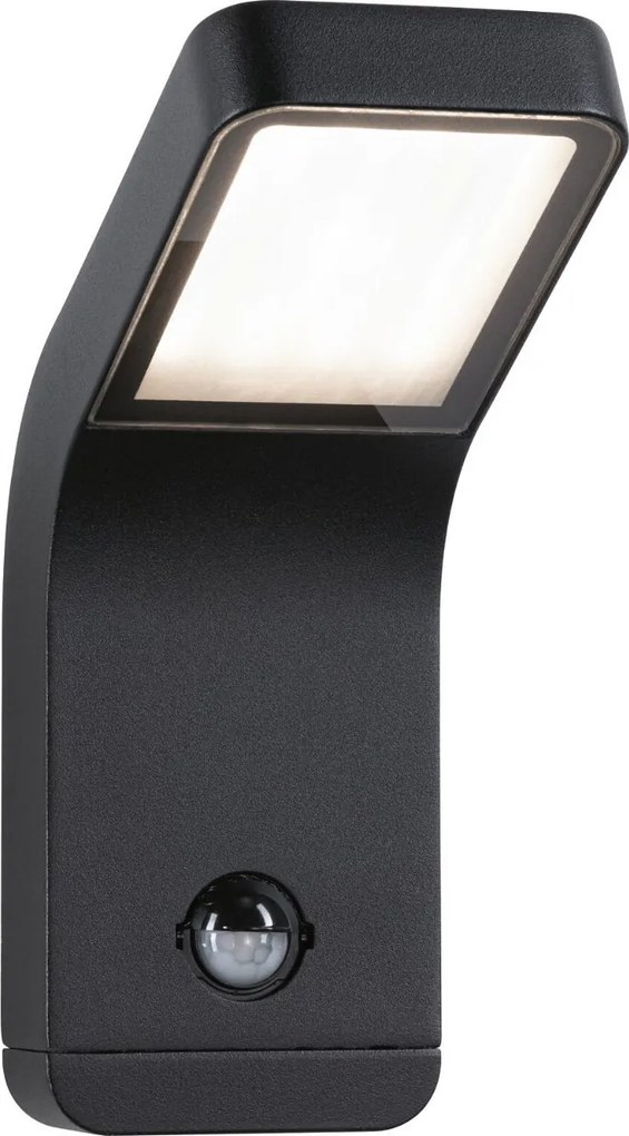 P 94745 LED venkovní nástěnné svítidlo Kulma pohybové čidlo IP44 90x174mm 3000K 7,5W 230V antracit hliník - PAULMANN