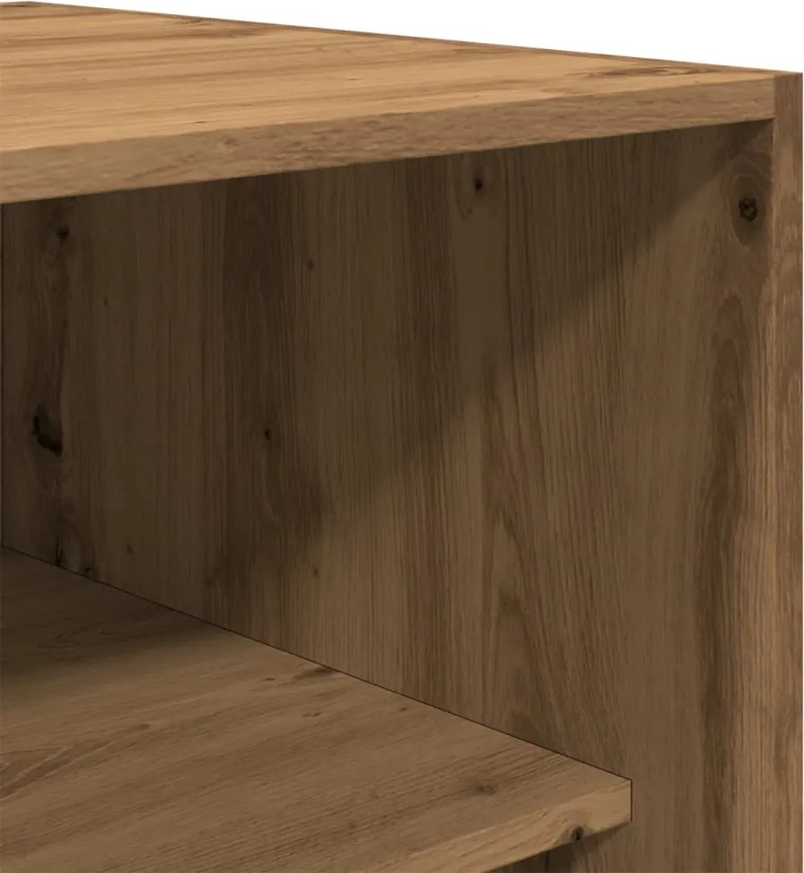 Šatní skříň dub artisan 100 x 50 x 200 cm kompozitní dřevo 3307809