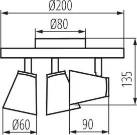 Svítidlo Kanlux ENALI EL-3O W GU10 28764