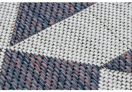 koberec SISAL SION Geometrický, Trojúhelníky 22373 ploché tkaní ecru velikost 160x220 cm | krásné koberce cz