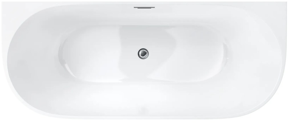 Aplomo Mono volně stojící akrylátová vana, standardní okraj Délka vany: 160cm