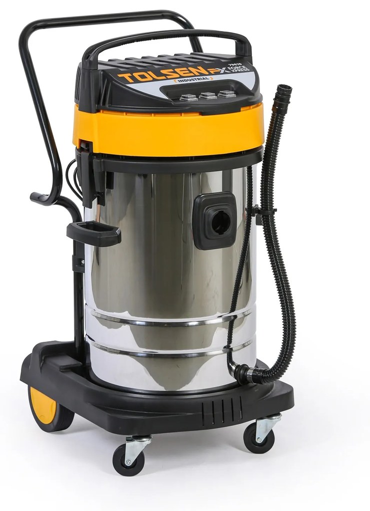 Průmyslový vysavač, suché/mokré sání, 3000 W, 80 l