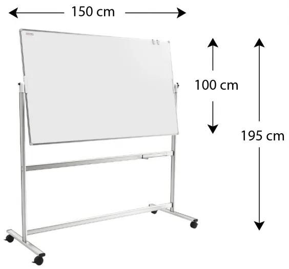 Mobilní tabule 150 x 100 cm ALLboards CLASSIC TOS1510FU