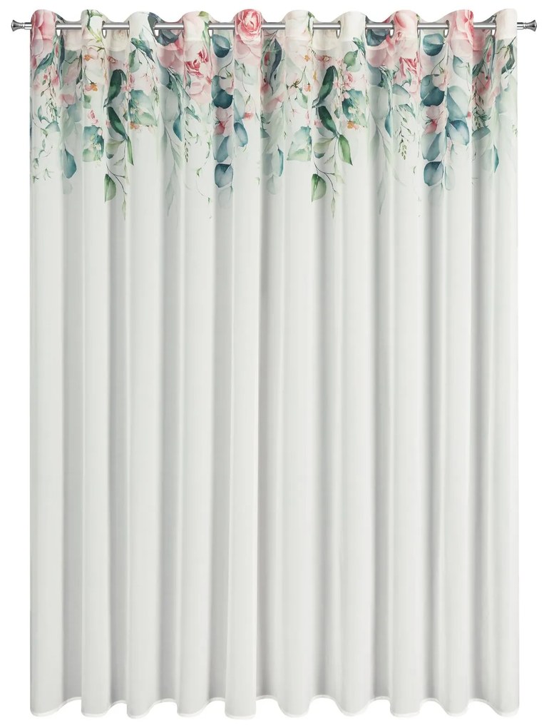 ZÁVĚS NA KROUŽCÍCH ALORA 350X250 CM LISTY