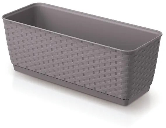 PROSPERPLAST Truhlík - RATOLLA CASE P Rozměr: 38,6x15,4 cm, Barva: umbra