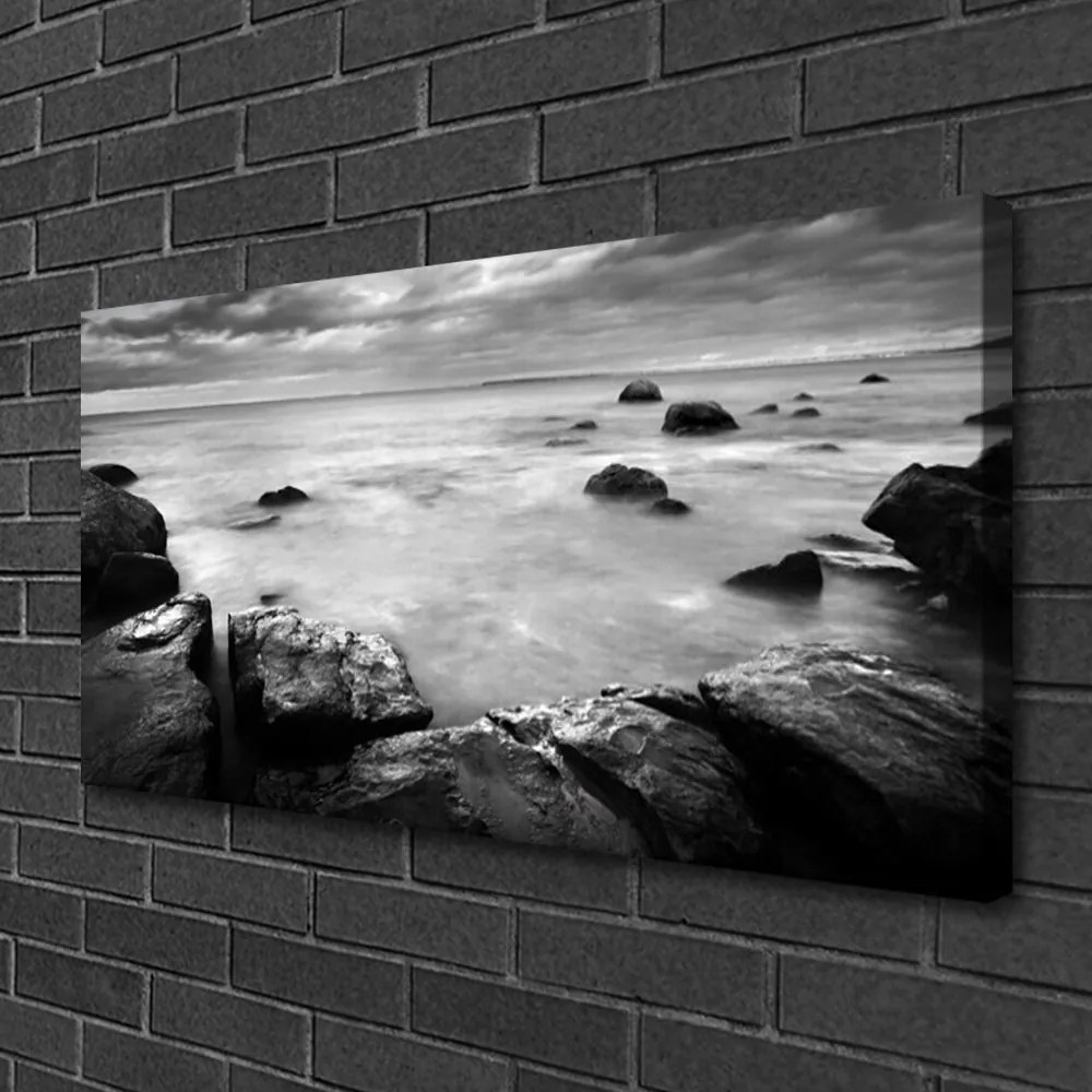 Obraz na plátně Skála Moře Krajina 125x50 cm