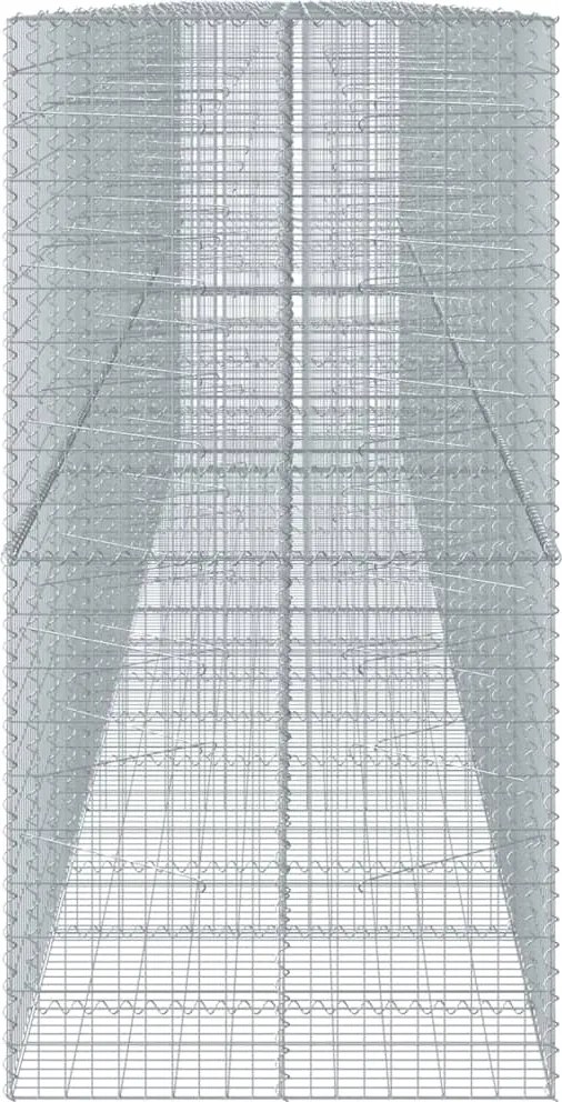 Gabionový koš s víkem 850 x 100 x 200 cm pozinkované železo 3295240