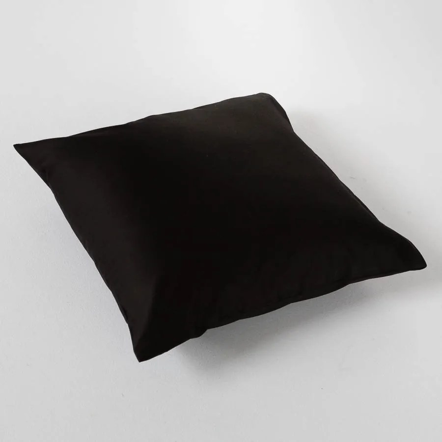 Veba polštářek geon bavlněný satén - černá 50x50