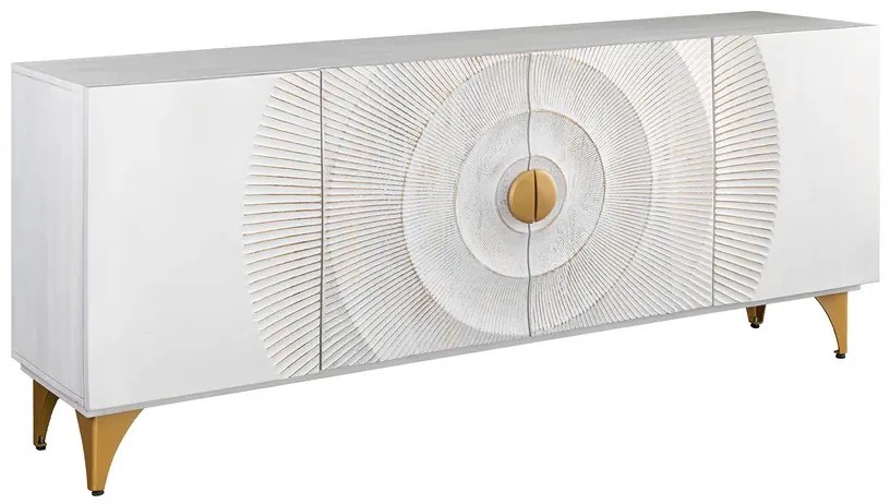 Designová komoda Venetia 177 cm bílé mango