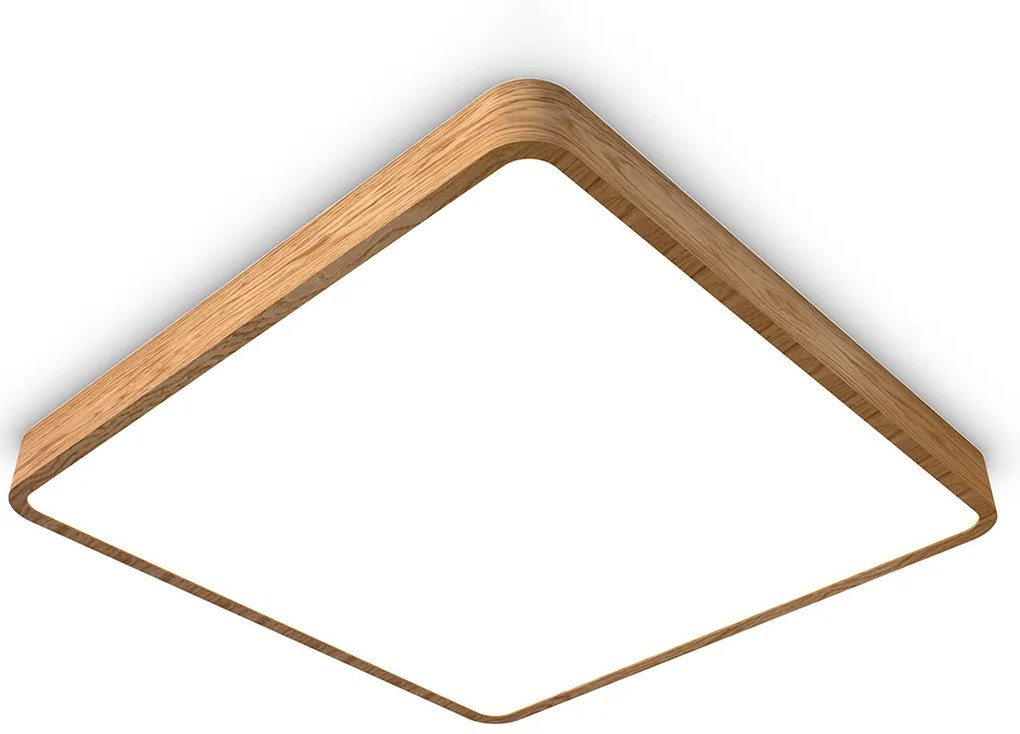 Dřevěné čtvercové svítidlo woodLED Square Ceiling  Dřevěné čtvercové svítidlo woodLED Square Ceiling Délka strany: 1110 mm, Dřevodekor: Dub Světlý,…