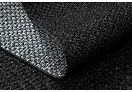 Dywany Luszczow Kusový koberec TIMO 6272 SISAL venkovní černý Rozměr koberce: 80 x 300 cm