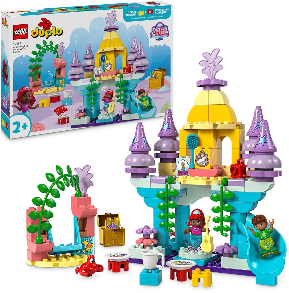 Lego stavebnice lego duplo | disney 10435 arielin kouzelný podmořský palác