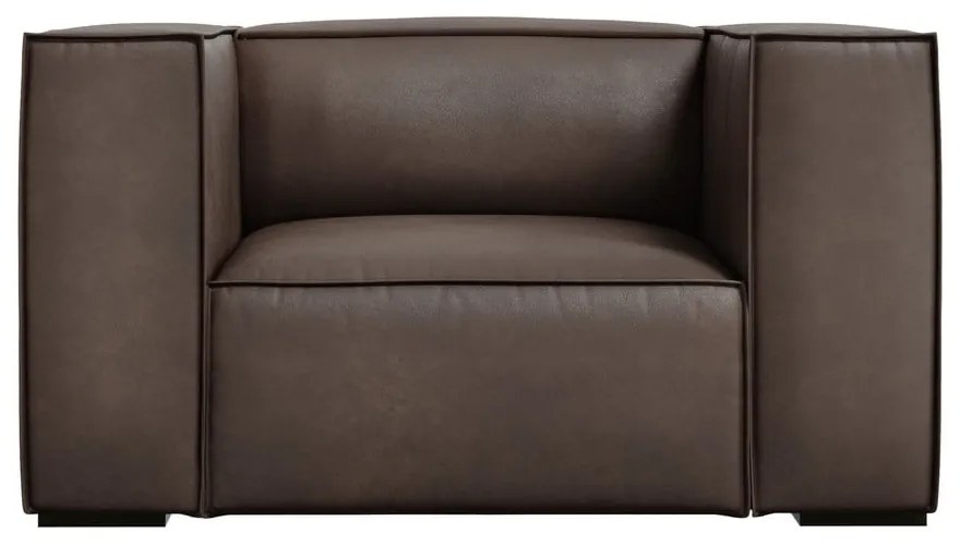 Hnědé kožené křeslo Madame – Windsor &amp; Co Sofas