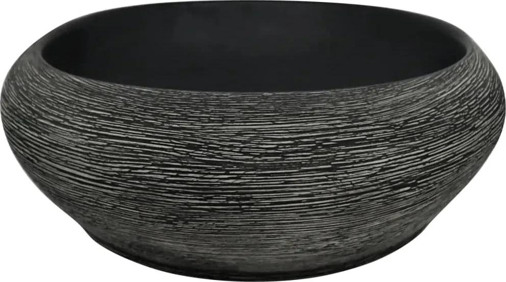 vidaXL Umyvadlo na desku pískové a oválné 59x40x14 cm keramika [155091] Barva: Vícebarevný