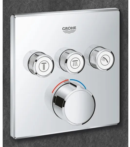 GROHE 29149000 - Krytka podomítkové baterie SMARTCONTROL 158 × 158 mm chrom