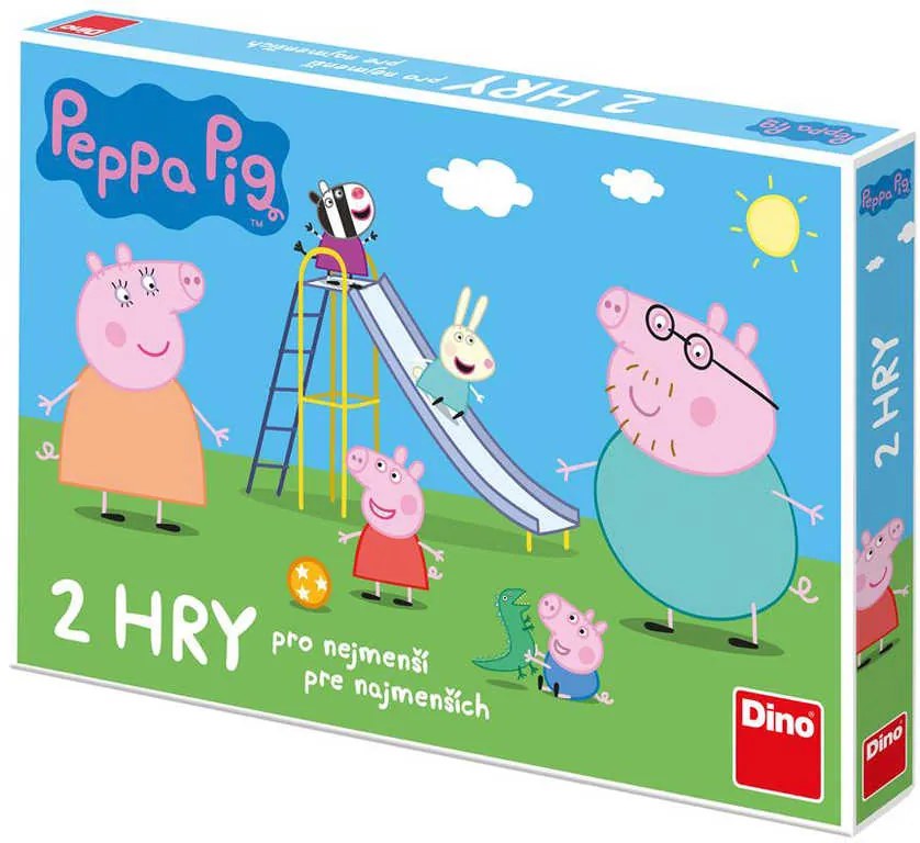 DINO Hra 2v1 Peppa Pig Člověče, nezlob se! + Žebříky a skluzavky *SPOLEČENSKÉ HRY* dn623903