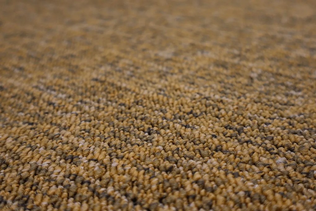Vopi koberce Kusový koberec Alassio zlatohnědý čtverec - 133x133 cm