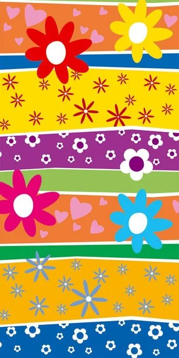 Fototapeta Dimex Colorful Flowers S-351 | 110x220 cm