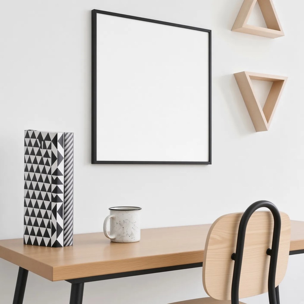 Toptabule.sk Bílá magnetická popisná tabule PREMIUM v hliníkovém černém rámu 90x60 cm