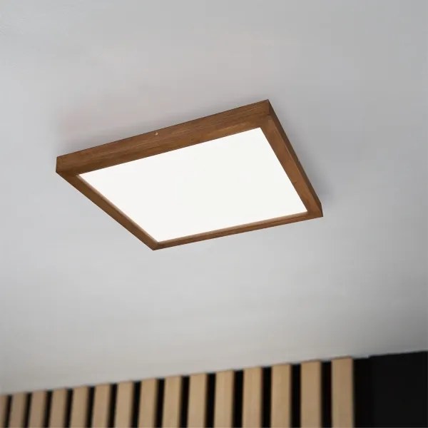 Brilagi - LED Koupelnové svítidlo WOODY FRAME LED/50W/230V 60x60 IP44 dub třešeň