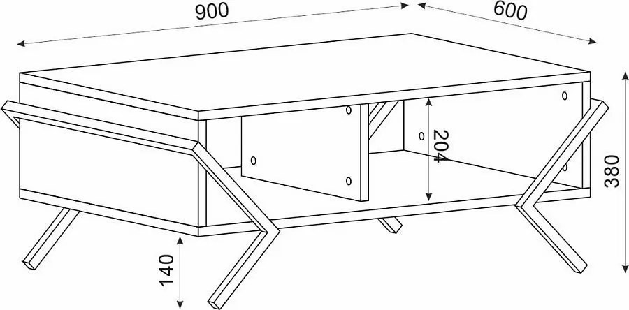 Casarredo - Komfort nábytek Konferenční stolek POZANTI lydia