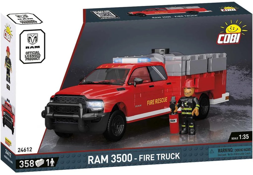Cobi 24612 ram 3500 hasiči americký automobil 1:35