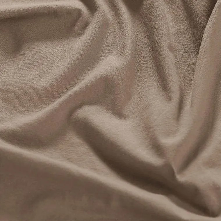 Napínací prostěradlo jersey s elastanem ořechové