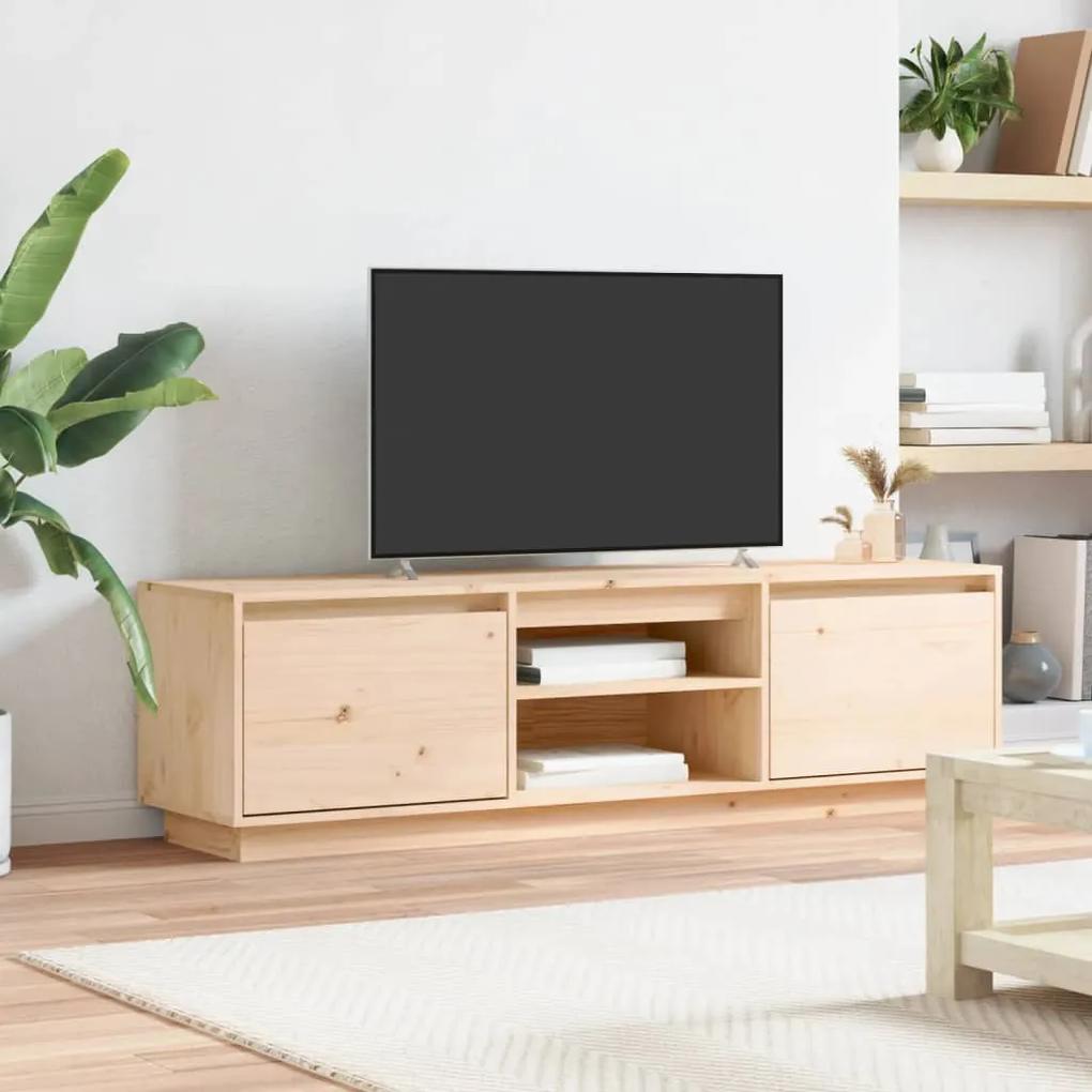 TV skříňka 140 x 35 x 40 cm masivní borové dřevo - Default Title