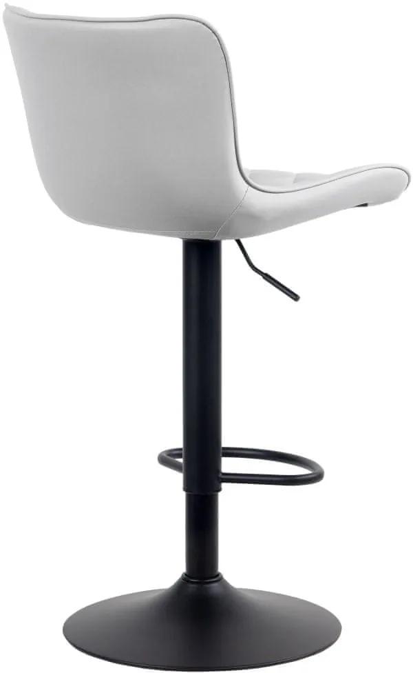 Bhm germany Barové židle Emma (SET 2 ks), syntetická kůže, bílá