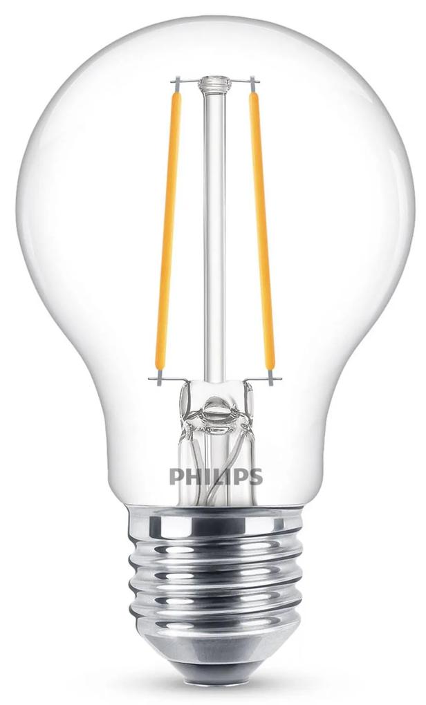 Philips Classic LED E27 A60 2,2W čirá 2700K