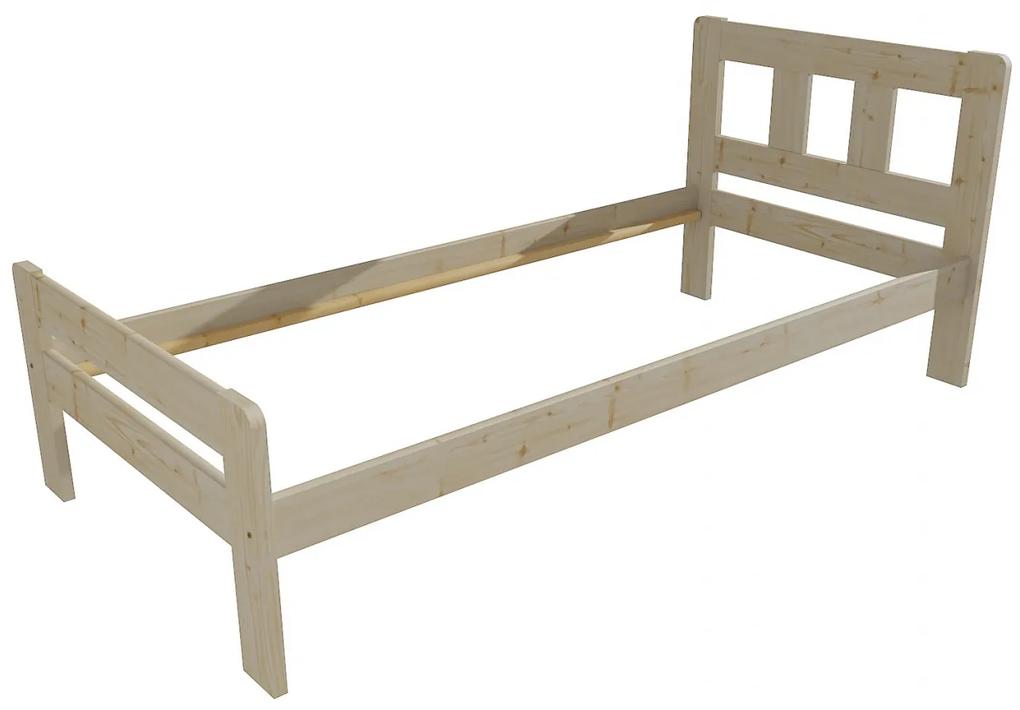 Jednolůžková postel VMK010C (Barva dřeva: surové dřevo, Rozměr: 100 x 200 cm)