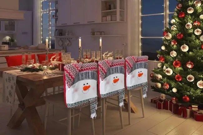 Vánoční potah na židli YX22021