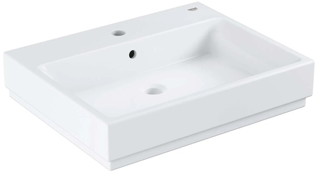 Grohe Cube Ceramic - Umyvadlo s přepadem, 60x49 cm, PureGuard, alpská bílá 3947300H