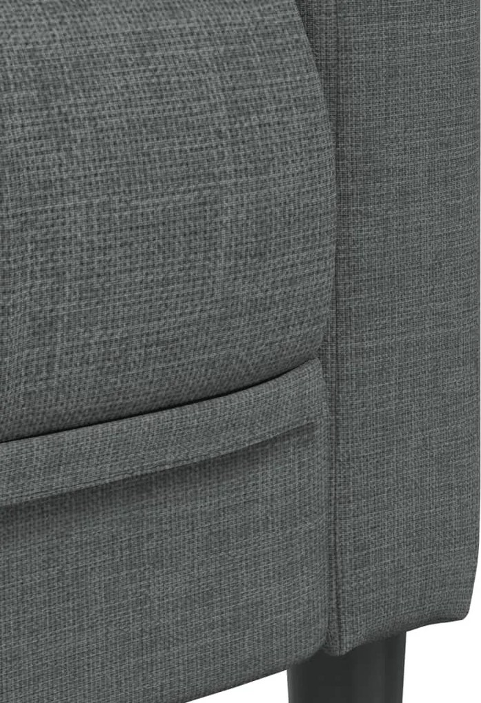 3dílná sedací souprava tmavě šedá textil 3209230