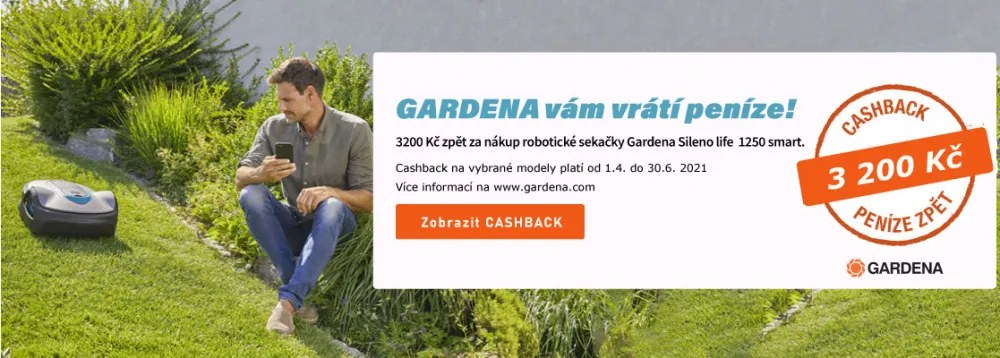 Gardena Sileno life 1250 smart - Robotická sekačka s vodícím drátem